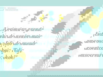 Mensagens de 1 Mesversário para Bebê de 1 Mês de Vida - Mundo das Mensagens