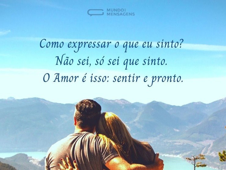 Sinto o amor - Mundo das Mensagens