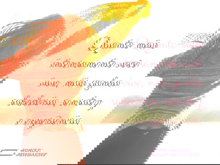 Sensatez, sabedoria e experiência - Mundo das Mensagens