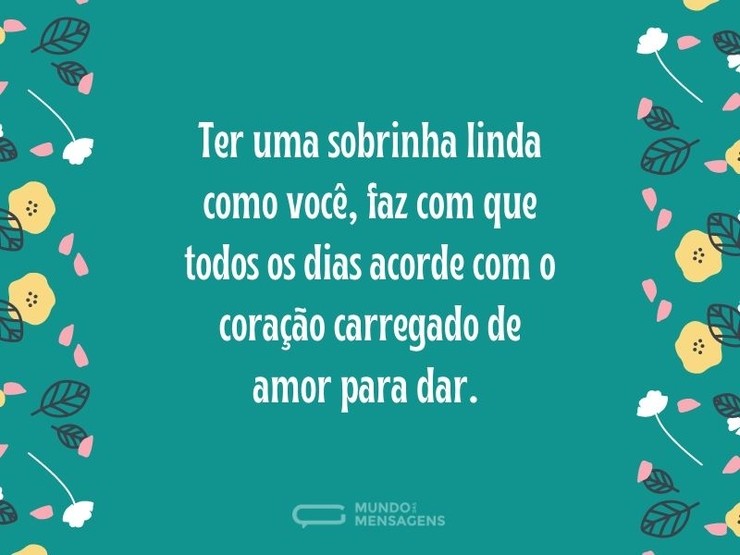 Muito Amor Para Dar à Minha Sobrinha Mundo Das Mensagens