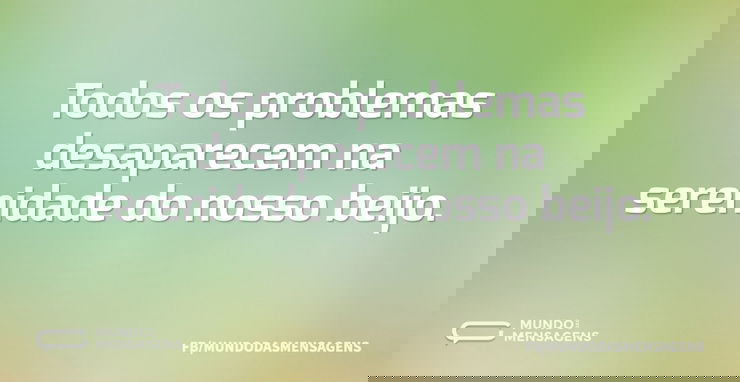 A cura do beijo - Mundo das Mensagens